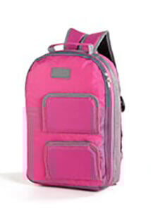 Pink rucksack 2 pumps 3 Litre capacity with wheels - Inspiration Healthcare