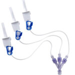 Triple Short Spike Connecting line with back check valve DEHP Free ...